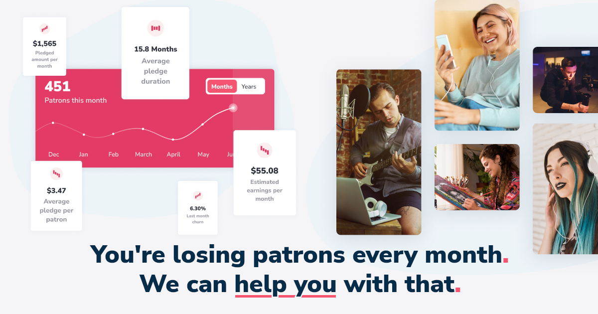 Creator Metrics: analytics dashboard for Patreon creators